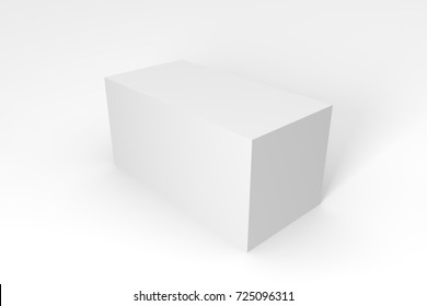 3d Render White Blank Cuboid On 스톡 일러스트 725096311 | Shutterstock