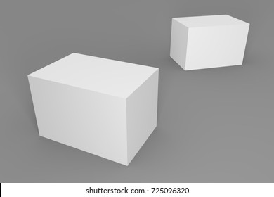 3d Render White Blank Cuboid On Stock Illustration 725096320 | Shutterstock