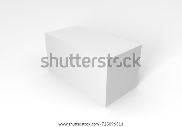 3d Render White Blank Cuboid On 스톡 일러스트 725096311 | Shutterstock