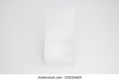 3d Render White Box White Background Stock Illustration 1932324629 ...