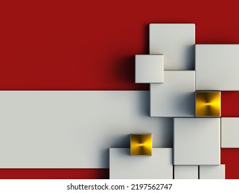 3d Render White Cubes Different Proportions Stock Illustration ...