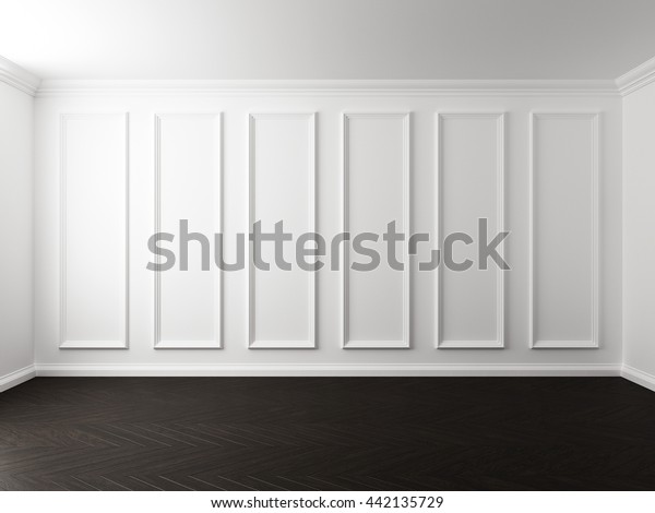 3d Render White Interior Panels On Stock Illustration 442135729 ...