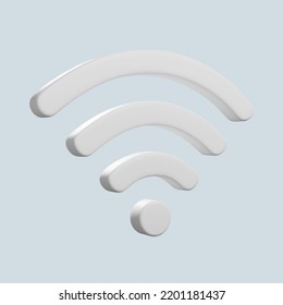 3d Render Wifi Logo 3d Render Stock Illustration 2201181437 | Shutterstock