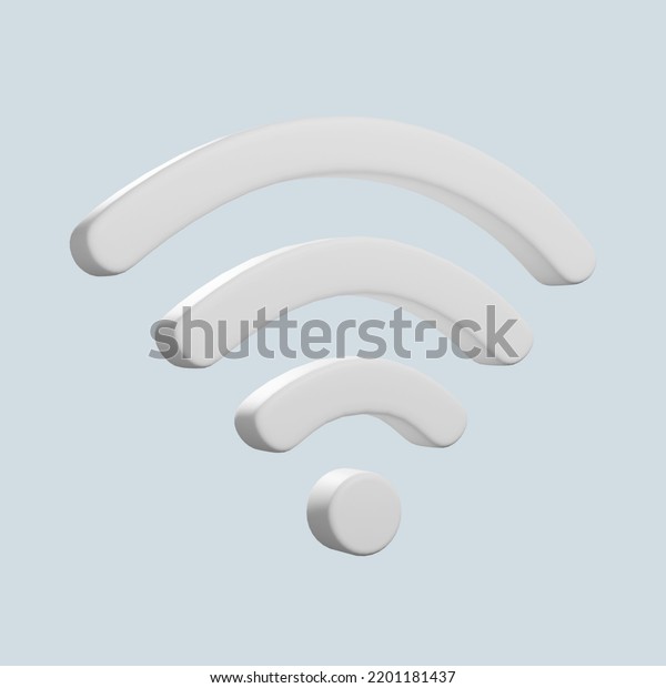 3d Render Wifi Logo 3d Render Stock Illustration 2201181437 | Shutterstock