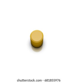 3d Render Yellow Point On White Stock Illustration 681855976 | Shutterstock