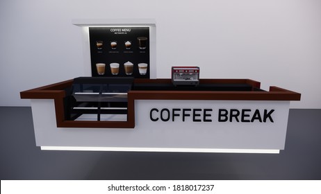 131 Coffee booth 3d render Images, Stock Photos & Vectors | Shutterstock