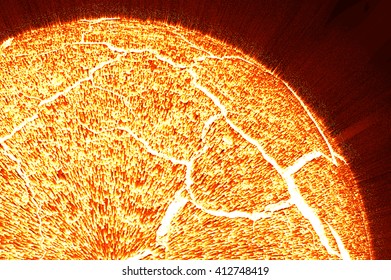 3d Rendered Illustration Planet Explode Core Stock Illustration ...