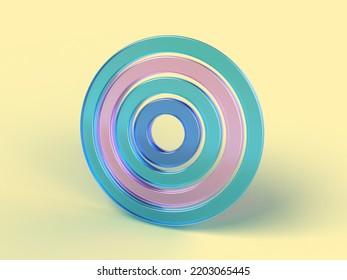 3d Rendered Illustration Transparent Objects Composition Stock ...