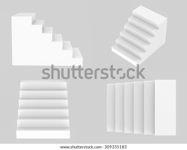 3d Rendered Stairs Stock Illustration 309335183