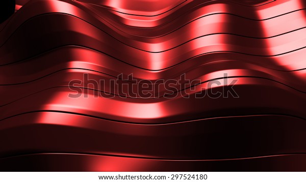 3d Rendered Waving Shape Background Made Stock Illustration 297524180 ...