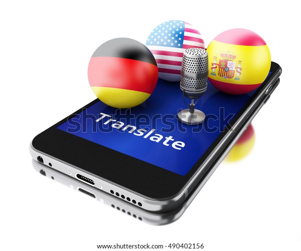 3d Renderer Image Translate Foreign Languages Stock Illustration ...