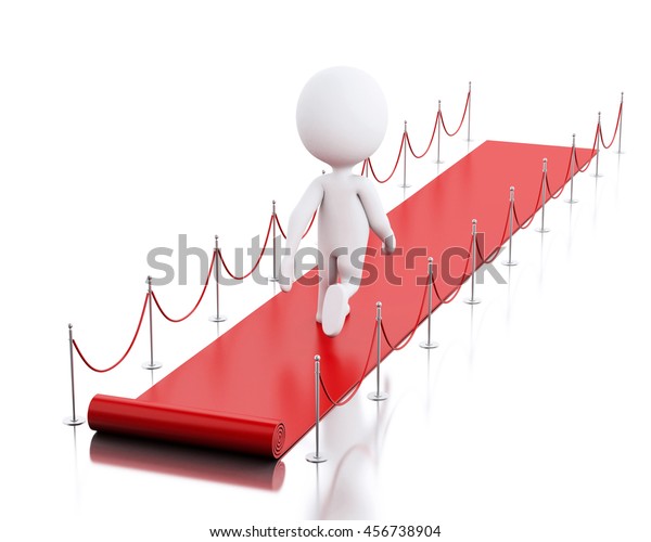 3d Renderer Image White People Standing Stock Illustration 456738904 ...