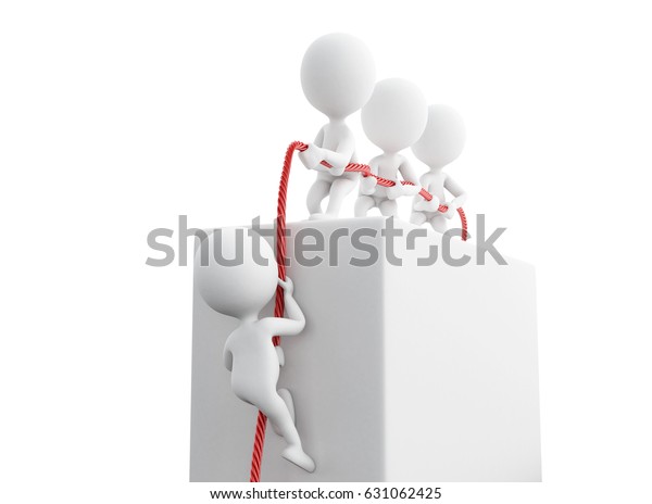 3d Renderer Image White People Team Stock Illustration 631062425 ...