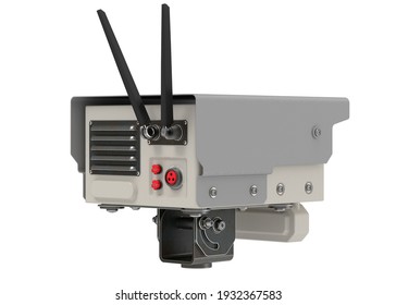 3d Renderer Speed Camera Radar Isolated Stock Illustration 1932367583 ...