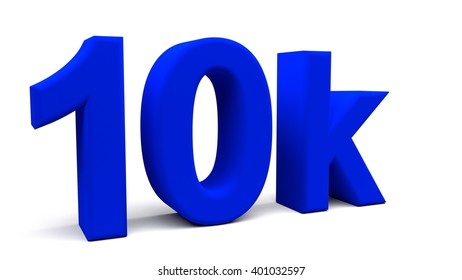 3d Rendering 10k Text Big Letters Stock Illustration 401032597 ...