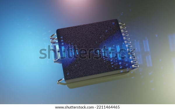 3d Rendering 24 Pin Sop Package Stock Illustration 2211464465 ...