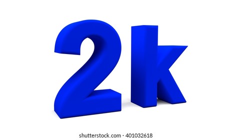 3d Rendering 2k Text Big Letters Stock Illustration 401032618 ...