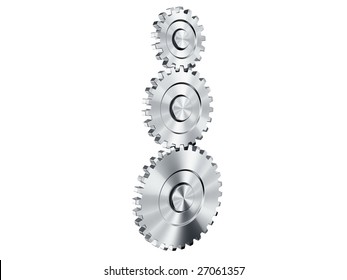 3d Rendering 3 Cog Wheels Stock Illustration 27061357 | Shutterstock