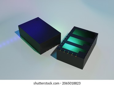 3d Rendering 32pin Qfn Package Multiple Stock Illustration 2065018823 ...