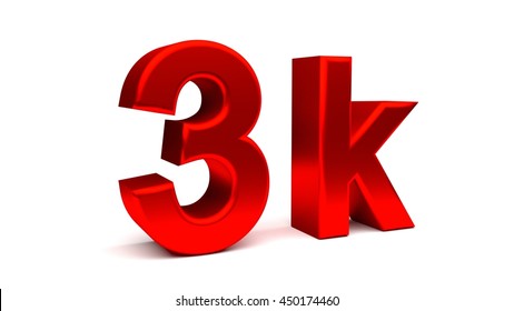 3d Rendering 3k Text Big Letters Stock Illustration 450174460 ...