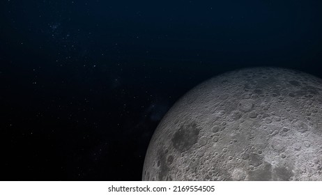 3d Rendering 3d Rendering 4k Moon Stock Illustration 2169554505 ...