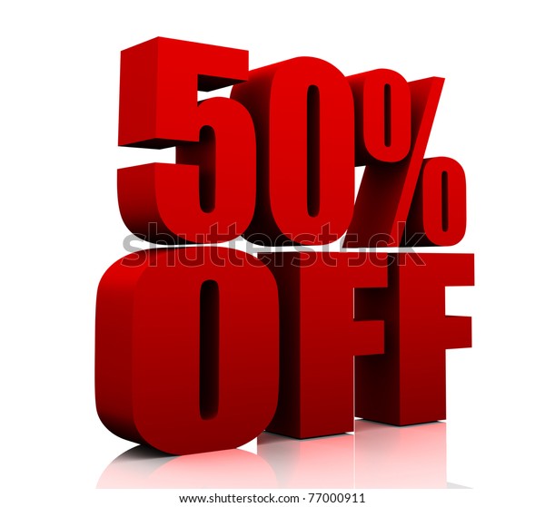 3d Rendering 50 Per Cent Red Stock Illustration 77000911 | Shutterstock