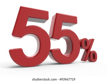 3d Rendering 55 Symbol Isolated On Stock Illustration 493967764