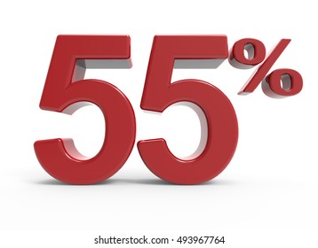 3d Rendering 55 Symbol Isolated On Stock Illustration 493967764