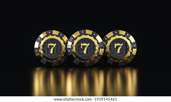 3d Rendering 777 On Poker Chips Stock Illustration 1939145461 ...