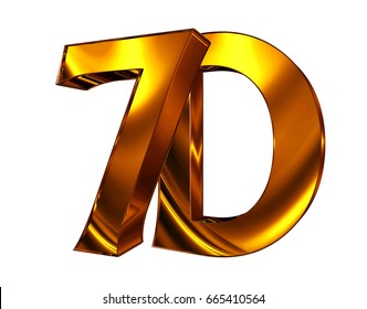 3d Rendering 7d Text On White Stock Illustration 665410564 | Shutterstock