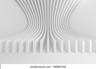 3d Rendering Abstract Architecture Background White Stock Illustration ...