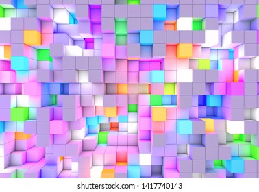 3d Rendering Abstract Background Color Light Stock Illustration ...