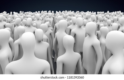 3d Rendering Abstract Crowd Stock Illustration 1181392060 | Shutterstock