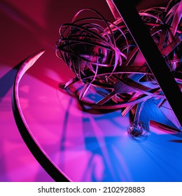 3d Rendering Abstract Cyber Technology Ball Stock Illustration ...