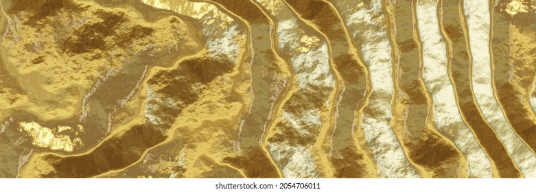 3d Rendering Abstract Gold Background Golden Stock Illustration ...