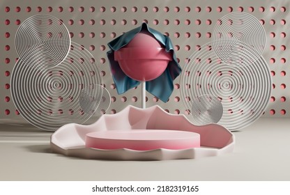 3d Rendering Abstract Platform Podium Product Stock Illustration ...