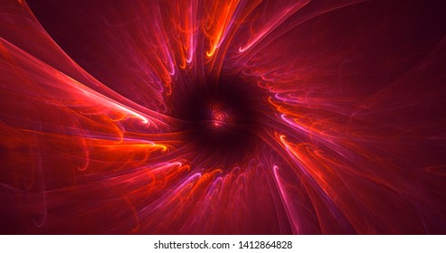 3d Rendering Abstract Round Light Background Stock Illustration ...