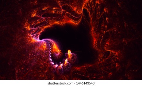 3d Rendering Abstract Round Light Background Stock Illustration ...