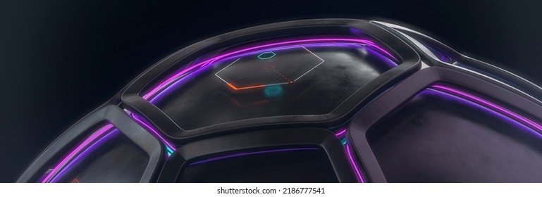 3d Rendering Abstract Spherical Form Isolated Stock Illustration ...