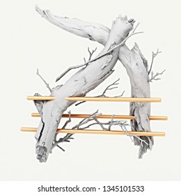 3d Rendering Abstract Still Life Composition Stock Illustration ...