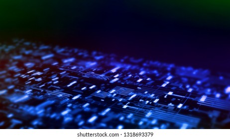 3d Rendering Abstract Technology Background Wide Stock Illustration 1318693379 | Shutterstock