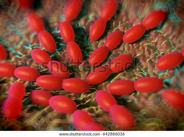 3d Rendering Acetobacter Bacteria Stock Illustration 642886036