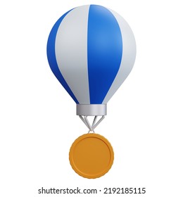 3d Rendering Air Balloon Empty Coin Stock Illustration 2192185115 ...