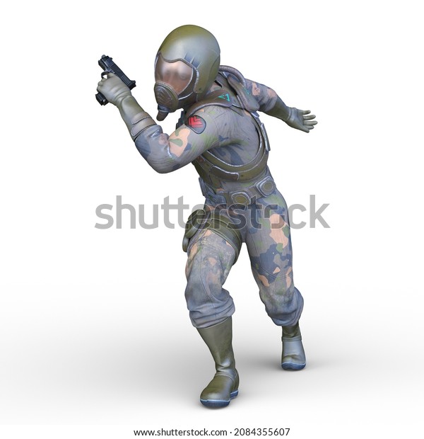 3d Rendering Air Force Man Stock Illustration 2084355607 | Shutterstock