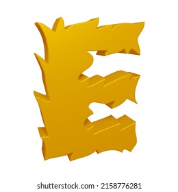 3d Rendering Alphabet Letter E Character Stock Illustration 2158776281 ...
