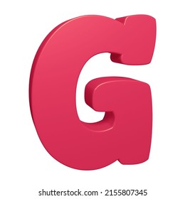 3d Rendering Alphabet Letter G Character Stock Illustration 2155807345 ...