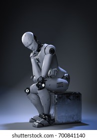 8,440 Robot Sitting Images, Stock Photos & Vectors | Shutterstock