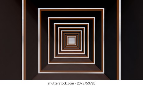 3d Rendering Architecture Background Black Square Stock Illustration ...