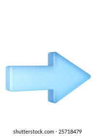 3d Rendering Arrow Symbol Translucent Material Stock Illustration 25718479