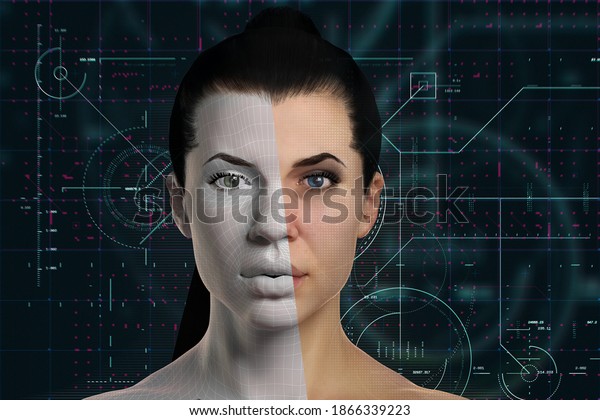 3d Rendering Avatar Representing Technology Artificial Stock ...